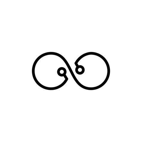Infinity Icon Set Forever Infinite Loop Symbol Unlimited Numbers Of