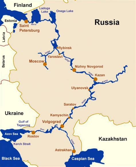 Volga River Map