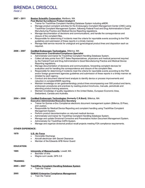 Brenda Driscoll Resume 3 4 16 Doc