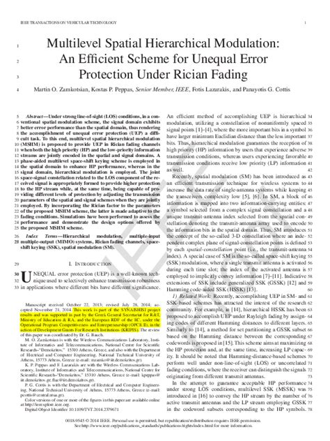 Multilevel Spatial Hierarchical Modulation An Efficient Scheme For