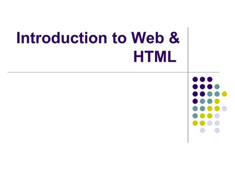 Basic Knowledge Of Html Which Is Related To Frontend Web Development