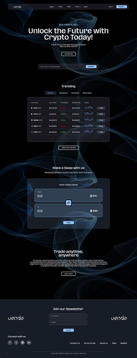 Crypto Website Design Web 3 Behance