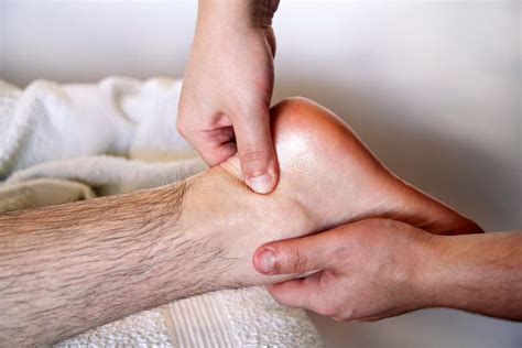 Male Foot Massage In Spa Salon Stock Image Image Of Male Acupressure