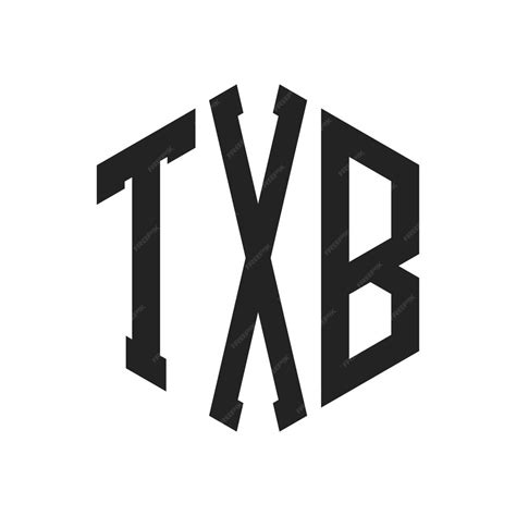 Premium Vector Txb Logo Design Initial Letter Txb Monogram Logo Using