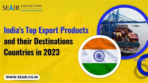 Indias Top Export Products And Their Destinations Countries In 2025