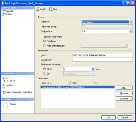Backing Up Ms Sql 2005 With Ssql Management Studio Express Newpush