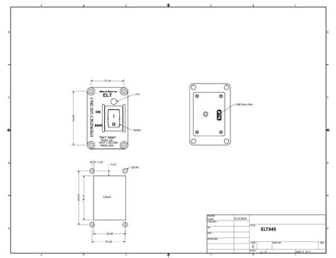 usb elt remote switch for cessna beechcraft diamond tbm boeing