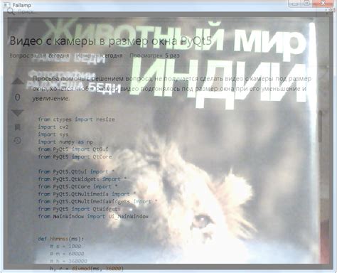 Python Видео с камеры в размер окна Pyqt5 Stack Overflow на русском
