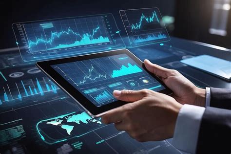 Premium Photo Strategic Growth Analyzing Profits With Digital Tools