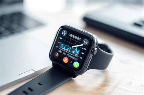 Premium Photo A Smart Watch Is Positioned On Top Of A Sturdy Wooden Table A Smartwatch