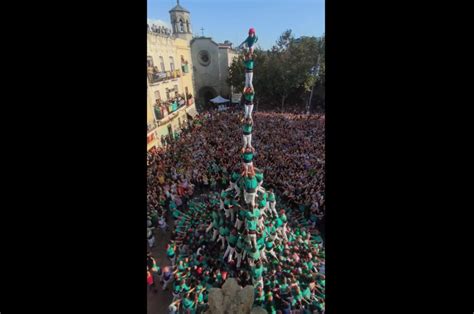 El Vídeo De Lhistòric Pilar De 9 Dels Castellers De Vilafranca Triomfa A Les Xarxes