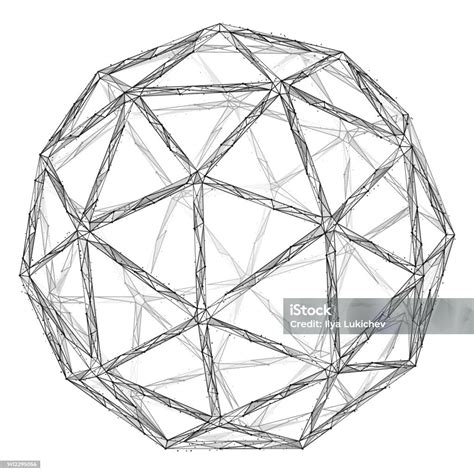 A Polyhedral Geometric Figure Stock Illustration Download Image Now