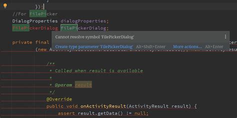 FilePickerDialog Class Not Recognized In Android Studio Issue 28