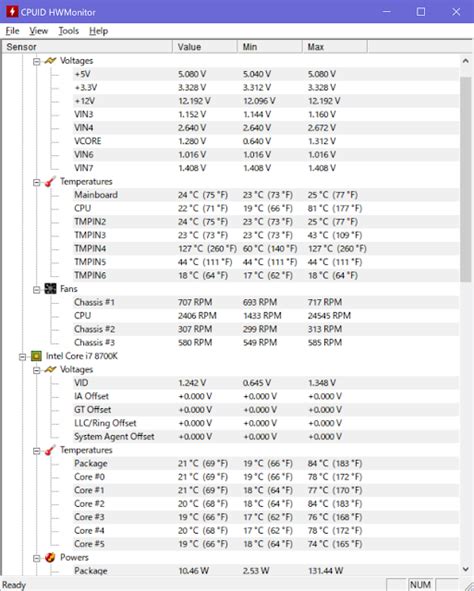 Svid Behavior の設定変更でcpu温度が大幅に下がった