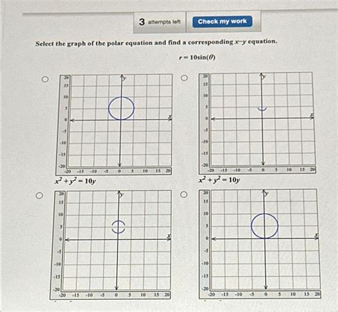 Solved Attempts LeftSelect The Graph Of The Polar Chegg Com
