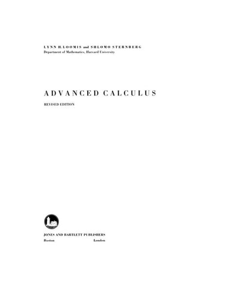 Advancedcalculus Pdf