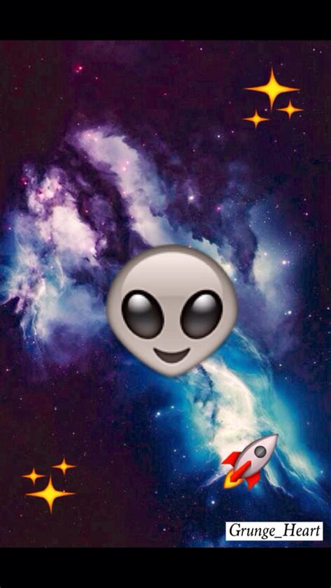 Alien Emoji Wallpaper