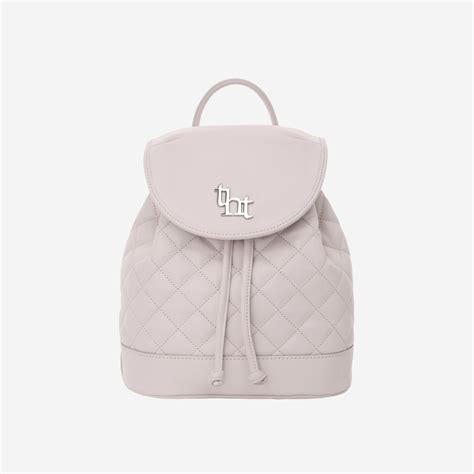 쓰리타임즈 아콘 퀼티드 백팩 핑크 Threetimes Kream