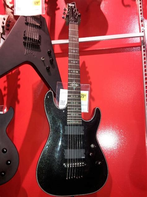 Schecter 7 String With Awesome Inlays Schecter Guitar Electric Guitar