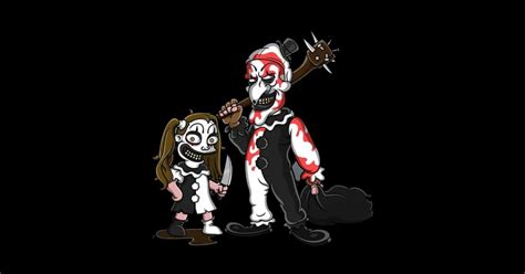Terrifier 2 Art The Clown And Little Pale Girl Terrifier Posters And Art Prints Teepublic