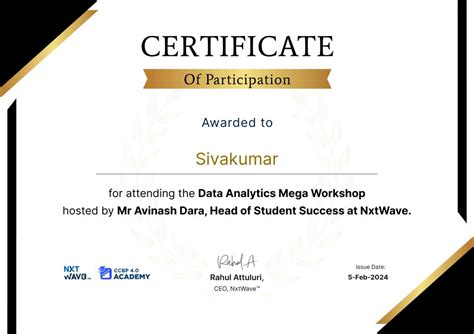 Sivakumar P On Linkedin Nxtwave Ccbp Ccbpacademy Nxtwaveacademy Ccbpian Nxtwaveccbp