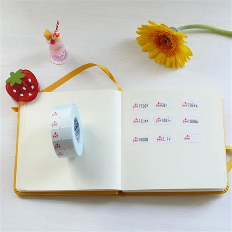 지미노샵 【일본레트로감성】 딸기 조각 케이크 롤라벨 라벨스티커 위시버킷