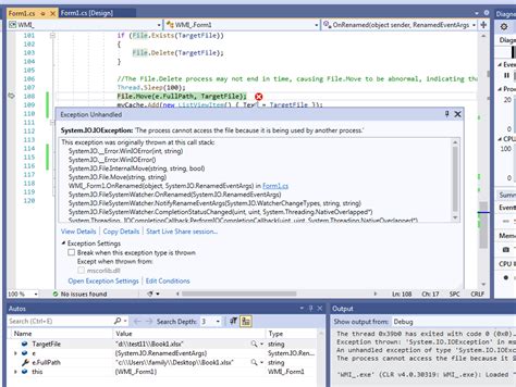 system io ioexception message microsoft qanda