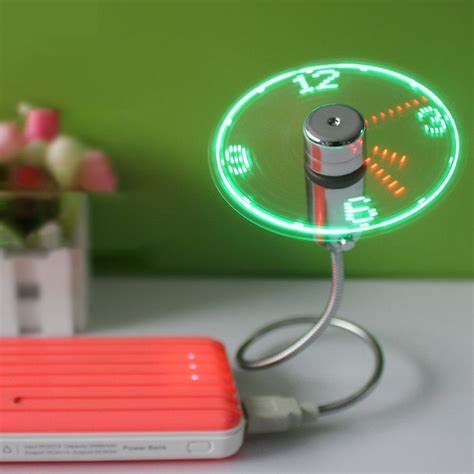 Flexible USB LED Clock Fan Inspire Uplift