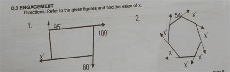 solved d 3 engagement directions refer to the given figures and find