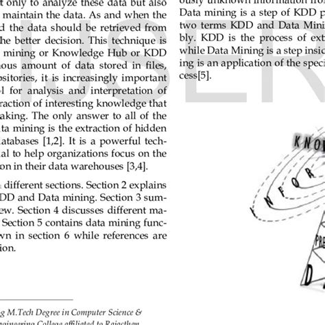 Data Mining Is A Key Step Towards Kdd Download Scientific Diagram