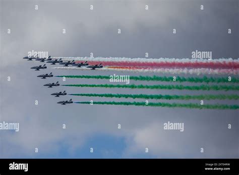 New York United States 12th Aug 2024 Italian Air Force Frecce