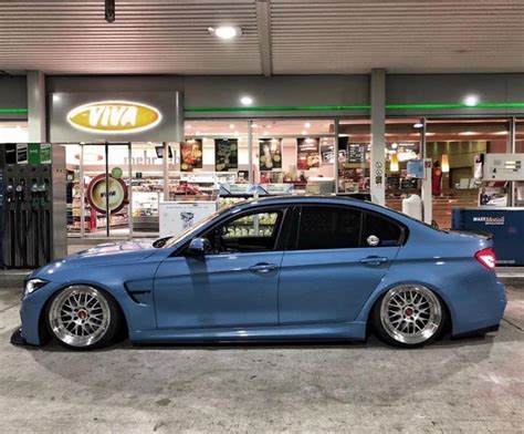 Bmw F80 M3 Blue Slammed