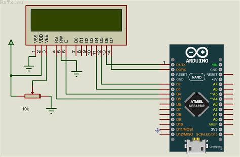 Lcd 1602 I2c схема