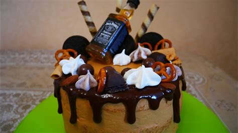 Мужской торт на день рождения ТОРТ для МУЖЧИНЫ своими руками УКРАШЕНИЕ ТОРТОВ Youtube