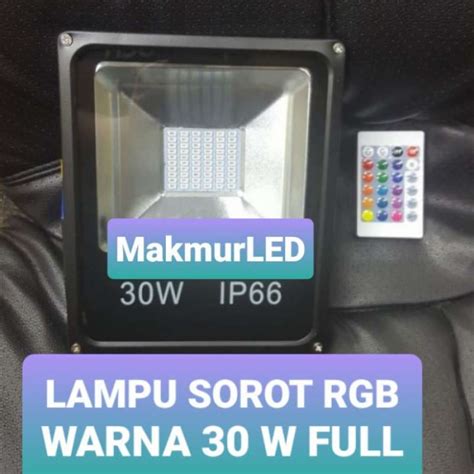 Promo Lampu Sorot Rgb Watt Sorot Lampu Rgb Led Floodlight W Warna Warni Diskon Di