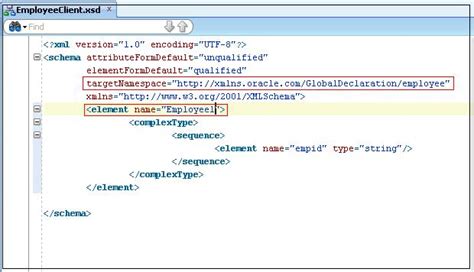 oracle soa suite composite deployment global type declaration