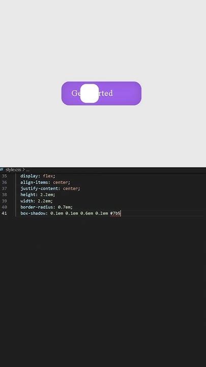Get Started Button😍programming Coding Css Htmlcss Shorts Trending Html Animation Design