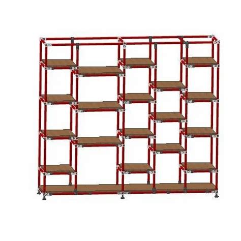 Free Standing Unit Abs Coated Pipe Modular Display Rack For Showroom At ₹ 20000piece In Hyderabad