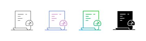 신용 점수 아이콘에는 편집 가능한 획 선 이중 색상 선 그라디언트 선 및 실선의 네 가지 스타일이 있습니다 웹 디자인 모바일 앱 Ui Ux 및 Gui 디자인에 적합합니다