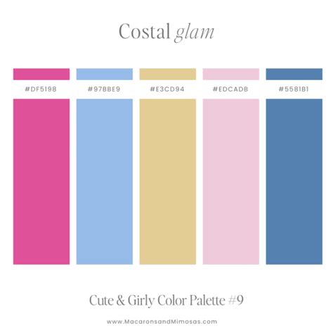 25 Cute And Girly Color Palettes For Your Website Color Codes