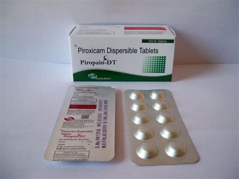 Piroxicam Dispersible Tablet At Best Price In Baddi By Puremed Biotech Id 2852882555733