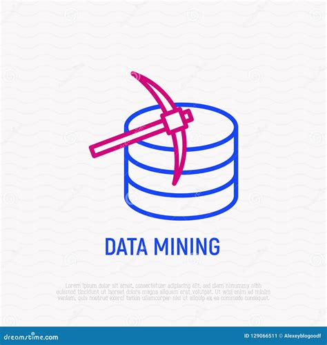 Pickaxe With Data Linear Icon Mining Vector Concept Sign 201615824 Pickaxe With Data Linear Icon Mining Vector Concept Sign 201615824