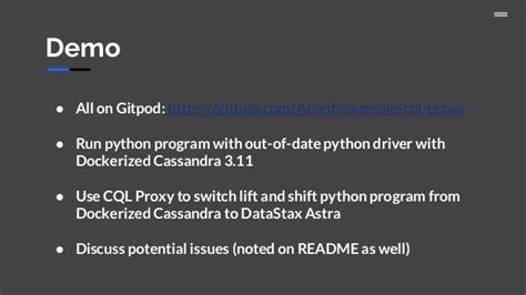 Apache Cassandra Lunch 109 Datastax Cql Proxy Ppt