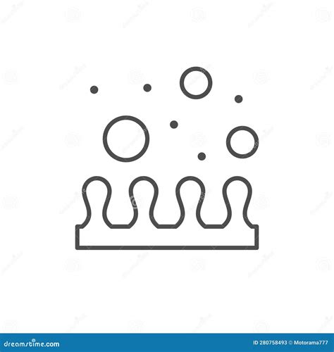 Intestinal Absorption Line Outline Icon Stock Vector Illustration Of