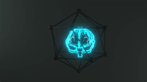 Glowing Brain Inside A Geometric Structure Photo Free Black Image On Unsplash