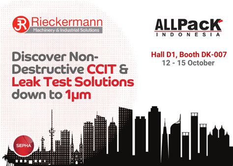 Ccit And Leak Test Innovations At Allpack Indonesia Sepha