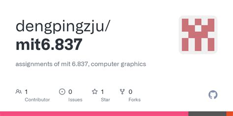github dengpingzju mit6 837 assignments of mit 6 837 computer graphics