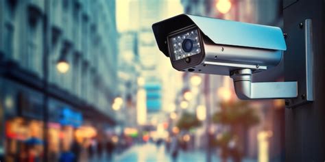 Premium Photo Cctv Security Camera Surveillance System For Motion And Face Identity Detection