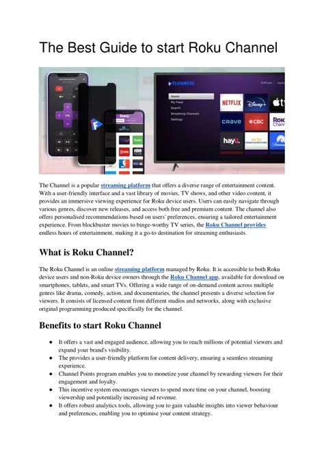 PPT The Best Guide To Start Roku Channel PowerPoint Presentation Free Download ID