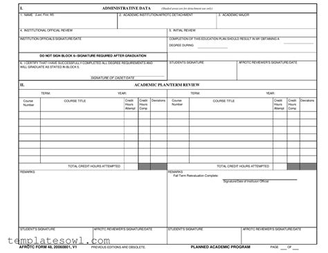Download Afrotc 48 Form • Templatesowl